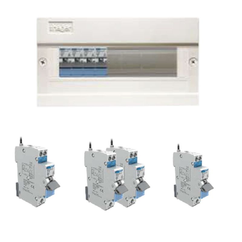 Hager 10 Pole Switchboard Enclosure Surface/DIN Rail Mount VIC only 1 ...