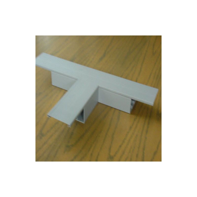 AussieDuct Ducting Tee Flat 90 Degree W75mm D50mm PVC White | MM