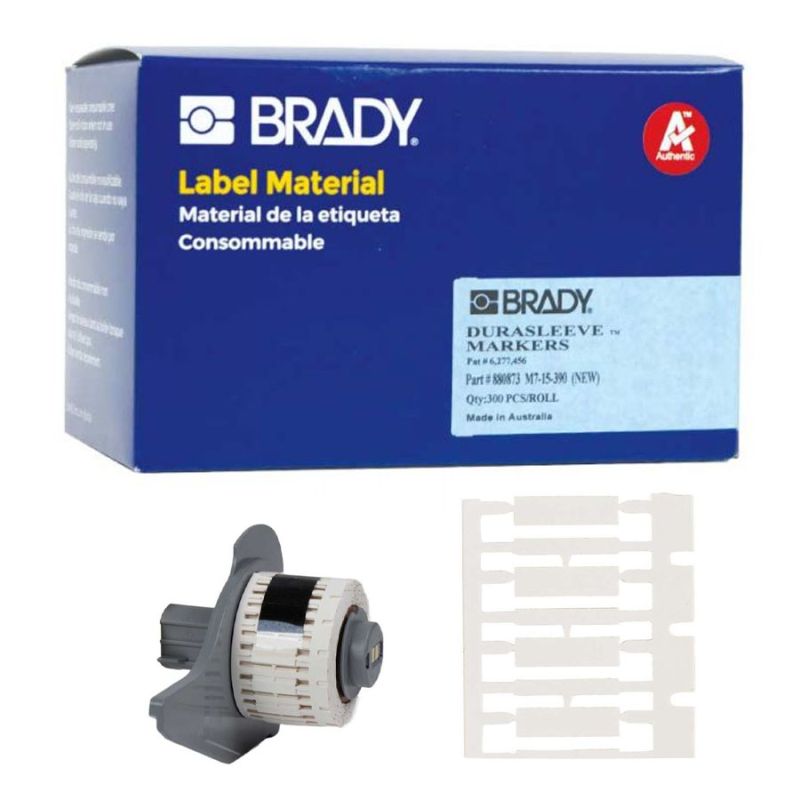 Brady Wire Marking Insert 15 mm x 4 mm White Polypropylene F/BMP71 ...