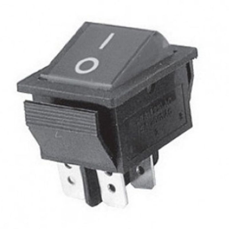 Electromate Rocker Switch Illuminated 240 Volt 15A DPST 4 Pin On/Off S6 ...