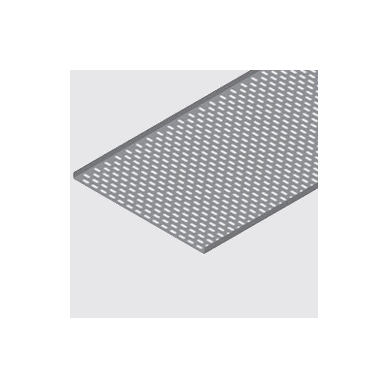 EzyStrut Perforated Cable Tray 150mm x 20mm x 2.4m Steel Pre-Galvanized ...