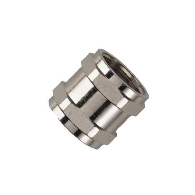 Flexicon Conduit Coupling M32 Thread-Thread Nickel Plated Brass - MM ...