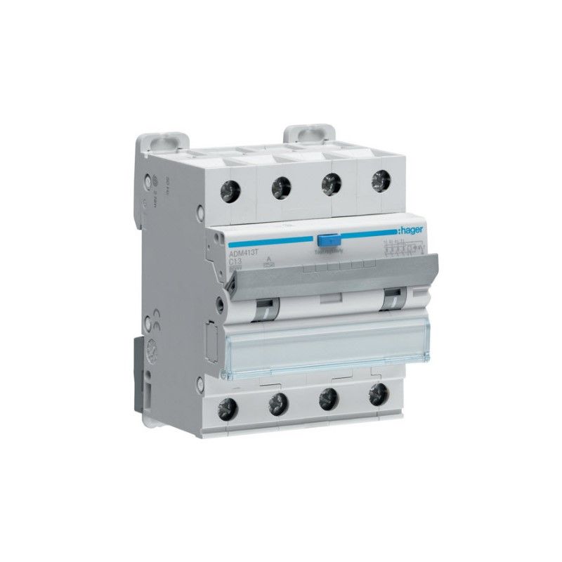Hager Combination RCD Circuit Breaker RCBO 4Pole 6 Amp 230/400-240 ...