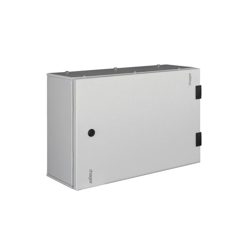 Hager Extension Box 48 Pole DIN Rail Mount Steel White For Panelboards ...