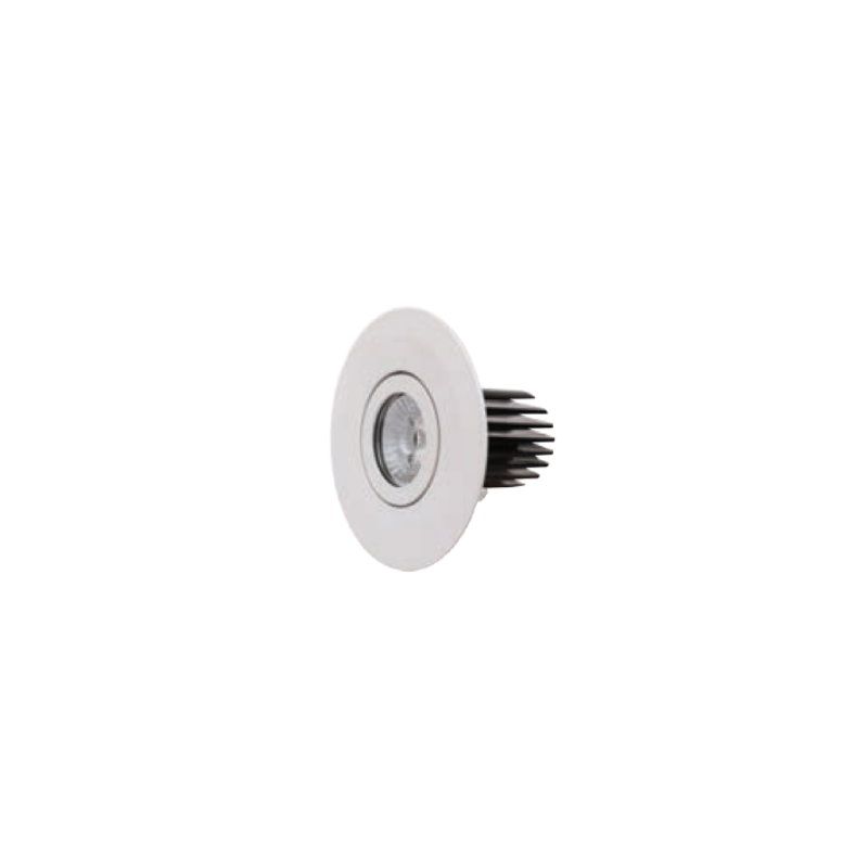 Lumex Downlight Round Fixed 65-100mm Cutout LED 8W 3K White | MM