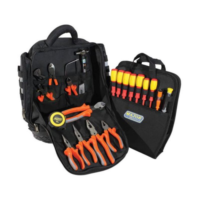 Major Tech Tool Backpack Electrical Kit 16 Piece | Haymans