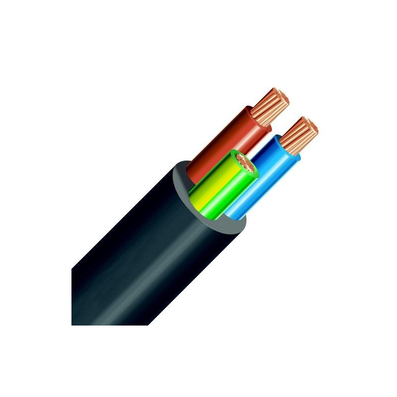 Prysmian Ordinary Duty Flexible Cable 2 Core & Earth 1.5mm 250/440V ...
