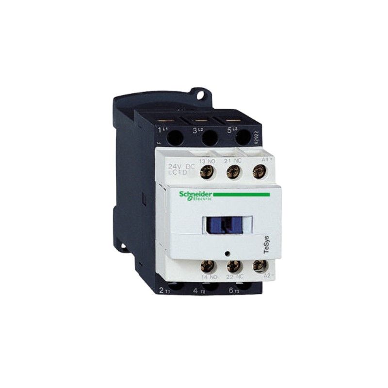 Schneider Contactor General Purpose DC Operated 3 Pole 11kW 25A AC3 40A ...