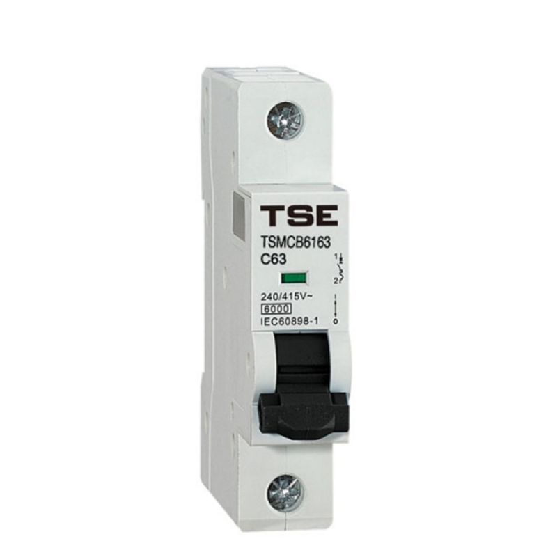 Tradesave Miniature Circuit Breaker 1 Pole 6kA 63A DIN Mounted Pack of ...