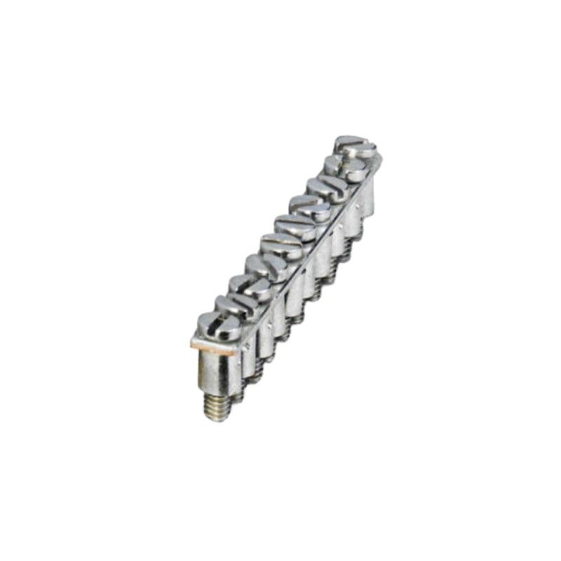 Rail Terminal Fixed Bridge 10 Position 4.2MM Pitch Silver - MM ...