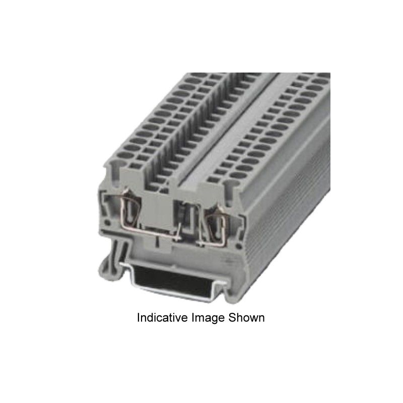 Rail Terminal Block Feed Thru Spring 2 Wire 0.08-4mm Grey PA - MM ...