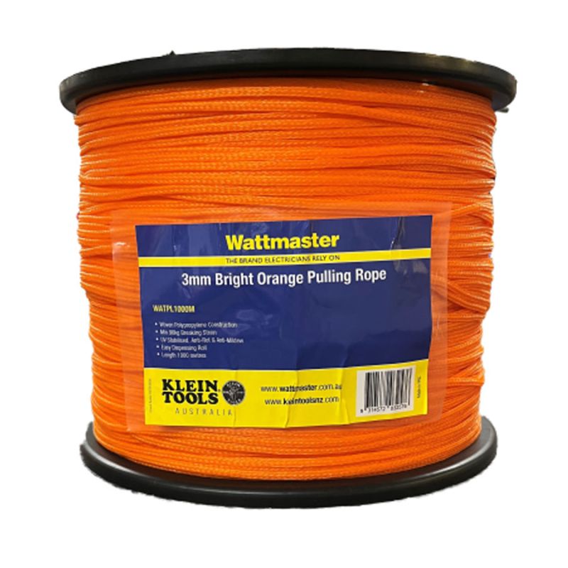 Pulling Rope UV Stabilised Anti-Rot Orange 3mm - MM Electrical ...