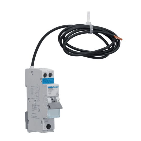 Hager Combination RCD Circuit Breaker RCBO Type A 32Amp 6kA 30mA C ...