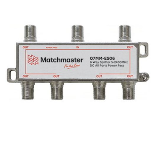 Matchmaster 6-Way Splitter 5-2400 MHz - MM Electrical Merchandising